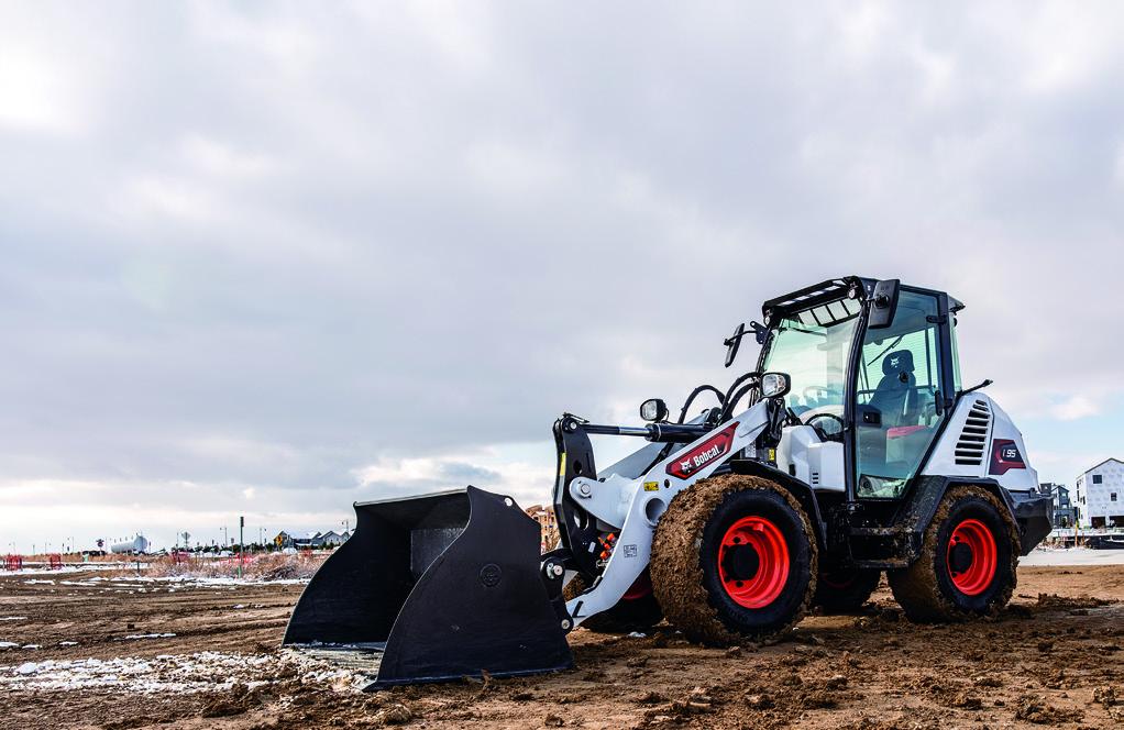bobcat loading shovel